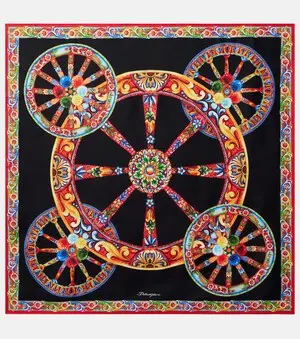 Dolce & Gabbana Carretto Silk Twill Scarf - Multicoloured