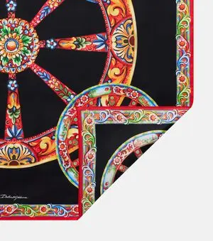 Dolce & Gabbana Carretto Silk Twill Scarf