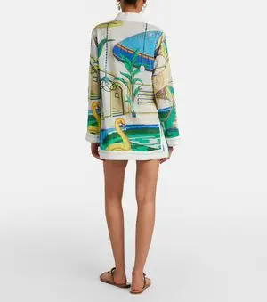 Tory Burch Printed Cotton Voile Tunic - Multicoloured