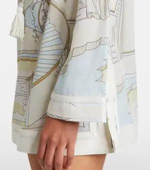 Tory Burch Printed Cotton Voile Tunic - Multicoloured