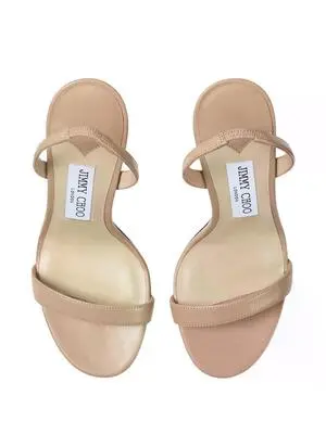JIMMY CHOO Jenn 100 Stiletto Heel Strap Sandals - Neutrals