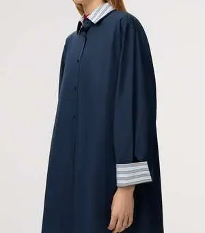 Loewe Stretch Cotton Midi Shirt Dress