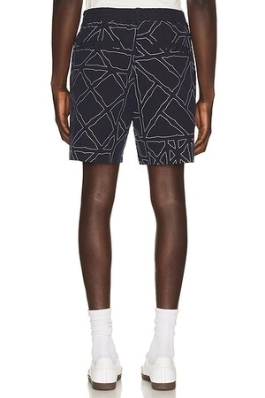MALBON Mesh Basket Shorts - Midnight