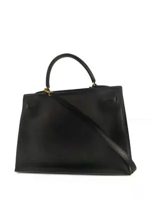 Hermès 1998 35 Kelly Sellier Tote Bag - Black