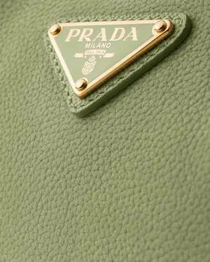 Prada Re-edition 2005 Mini-bag In Nubuck And Saffiano Leather - Agave