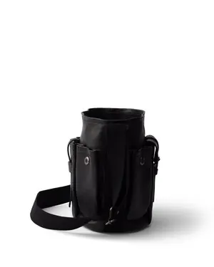 Prada Route Leather Mini Bucket Bag
