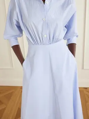 Altuzarra Striped Cotton-poplin Shirt Dress