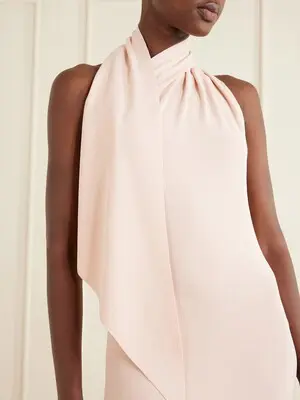 Altuzarra Mitchell Tie-detailed Jersey Midi Dress - Pink
