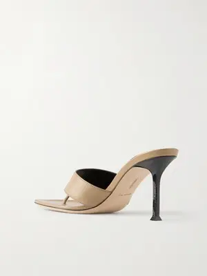 CHRISTEN Helix 75 Thong Sandals - Brown