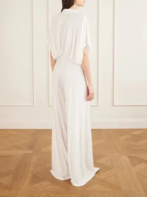 Norma Kamali Draped Jersey Jumpsuit