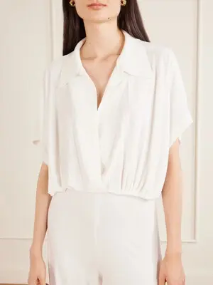 Norma Kamali Draped Jersey Jumpsuit