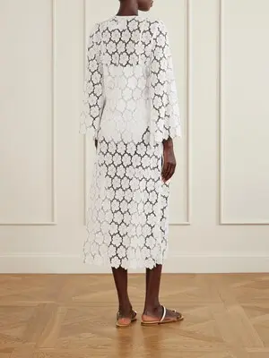 Miguelina Arelis Crocheted Cotton Maxi Dress