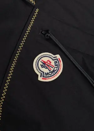 Moncler Contrast-stitch Cotton-poplin Shorts