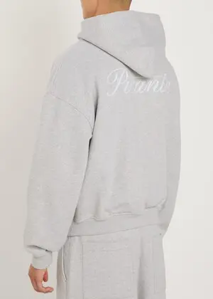 PICANTE Embroidered Cotton Hooded Sweatshirt