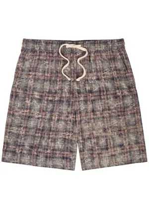 PICANTE Rocco Checked Cotton Shorts