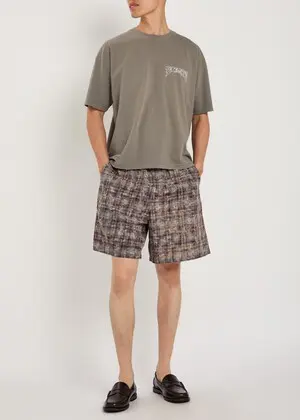 PICANTE Rocco Checked Cotton Shorts