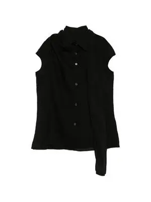 Yohji Yamamoto Draped Sleeveless Shirt