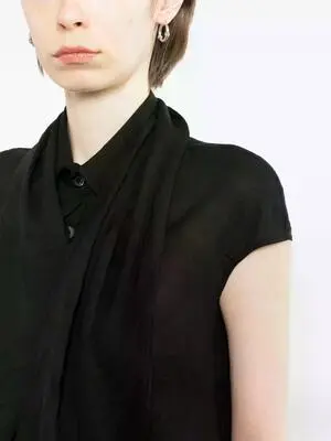 Yohji Yamamoto Draped Sleeveless Shirt