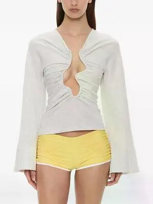 Christopher Esber Salacia Ruched Top - Grey