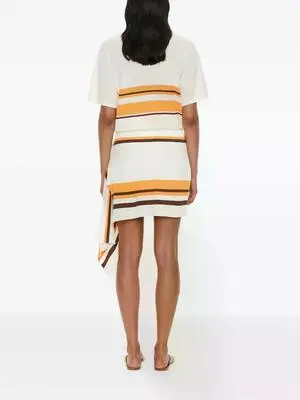Christopher Esber Striped Knit Polo Shirt - Neutrals