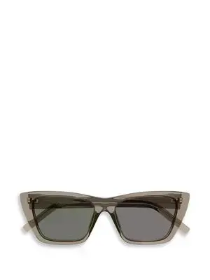 Saint Laurent Saint Laurent Eyewear Mica Square-Frame Sunglasses Grey