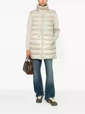 Herno Quilted Panelled Zip-up Coat