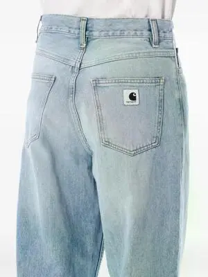 Carhartt Work In Progress Straight-leg Jeans With Logo Patch