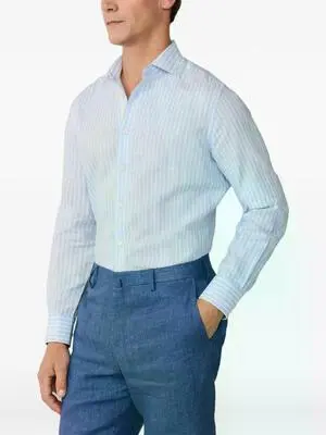 HACKETT  Butcher-stripe Tailored-fit Shirt