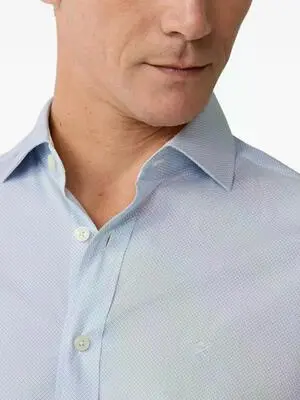 HACKETT  Mini Geometric-print Cotton Shirt