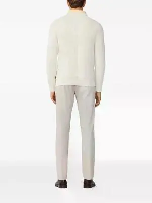 HACKETT  Raglan Sleeve Crew Neck Cotton Jumper - Neutrals