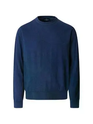 HACKETT LONDON Crew Neck Knitted Sweater - Blue
