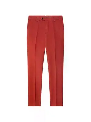 HACKETT LONDON Pressed-crease Slim-fit Chino Trousers - Red