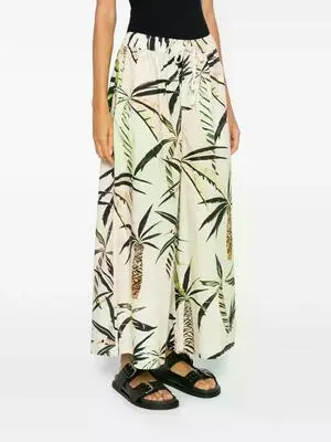 PSOPHIA Palm Tree-print Drawstring Trousers