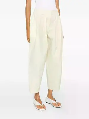 PSOPHIA Pleated Cotton Trousers