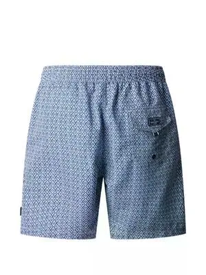 HACKETT  Diamond Print Swim Shorts - Blue