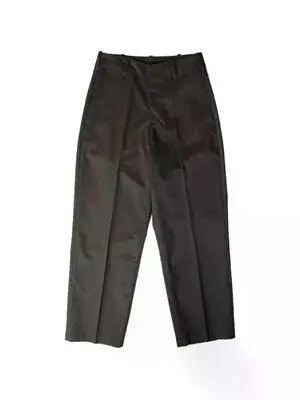 LADY WHITE CO. Cotton Wide-leg Trousers - Grey