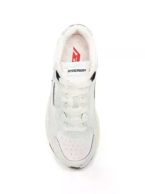 AUTRY Hyperway Panelled Leather Sneakers - Silver