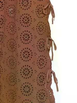 MC2 SAINT BARTH Sangallo Embroidered Trousers - Brown