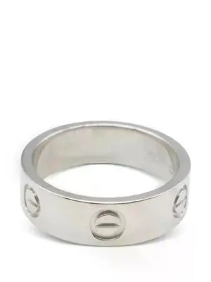 Cartier White Gold Love Screw-detail Ring - Silver