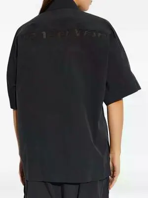 Alexander Wang Short Sleeve Shirt With Perforated Logo