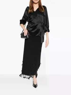 BY MALENE BIRGER Satin-effect Wrap Blouse