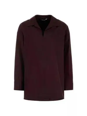 Max Mara Cristel Poplin Blouse - Red