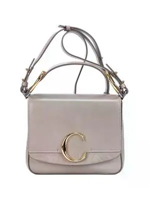 Chloé Chloé C Logo Shoulder Bag Neutrals