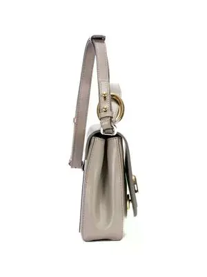 Chloé C Logo Shoulder Bag - Neutrals