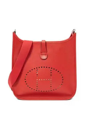 Hermès Pm Evelyne I Perforated Shoulder Bag - Red