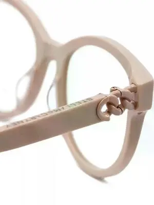 Stella McCartney Square Frame Eyeglasses With Chain Link Detail