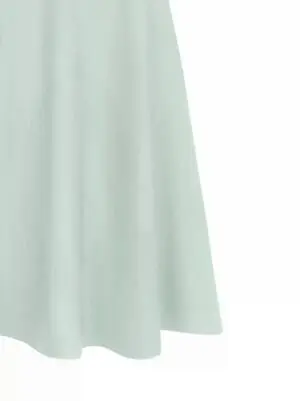 Oscar De La Renta Midi Dress With Pineapple Buckle Belt - Green