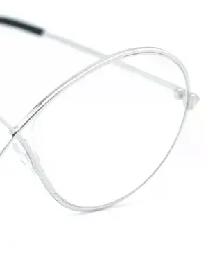 TOM FORD Oval Frame Eyeglasses - Silver