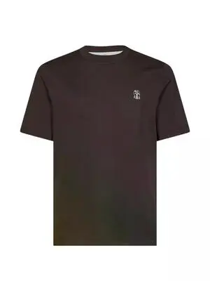 Brunello Cucinelli Logo-print T-shirt - Brown