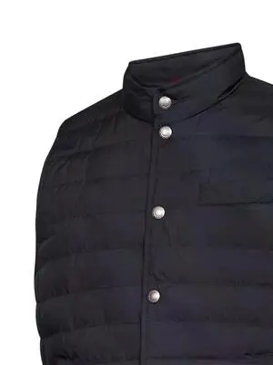 Brunello Cucinelli Quilted Sleeveless Jacket - Blue